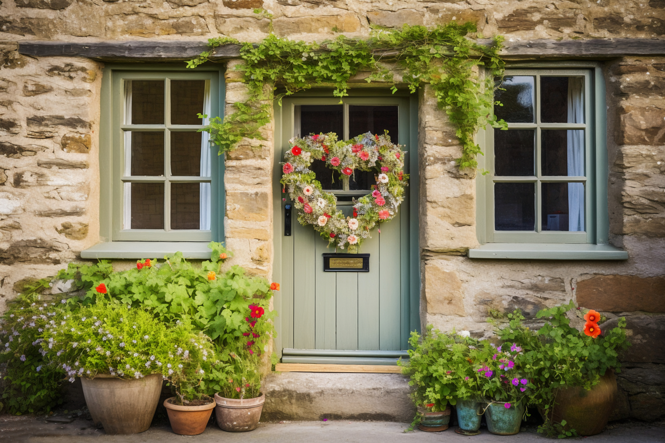 Cottage-Inspired Front Door Ideas to Create a Warm and Inviting Entran