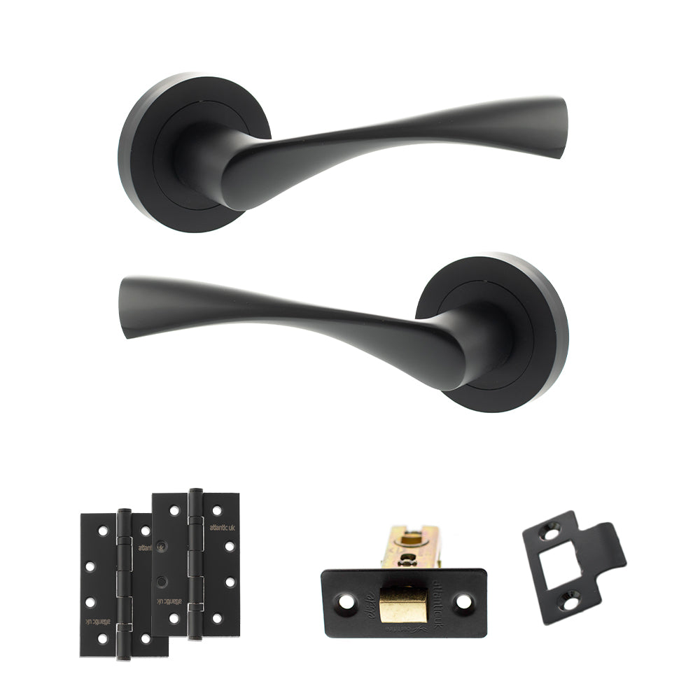 Eco Aqua Door Handle Pack (Latch Set - 2.5" CE Latch, 4" Slim Knuckle