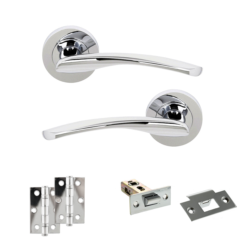 STATUS Arizona Door Handle Pack (Latch Set - 2.5" Latch, 3" Hinges x2)