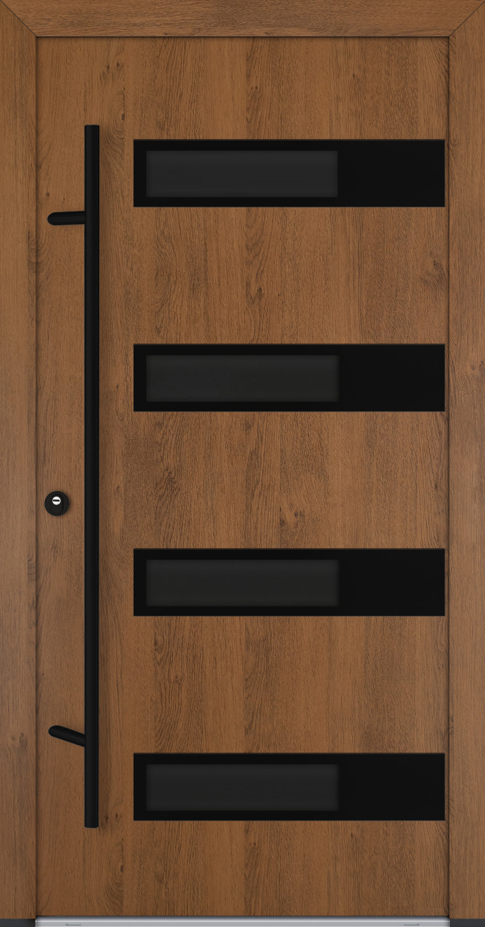 Turenwerke ALU-STEEL DS68 Design 63 Steel Door - Wood Finish Options