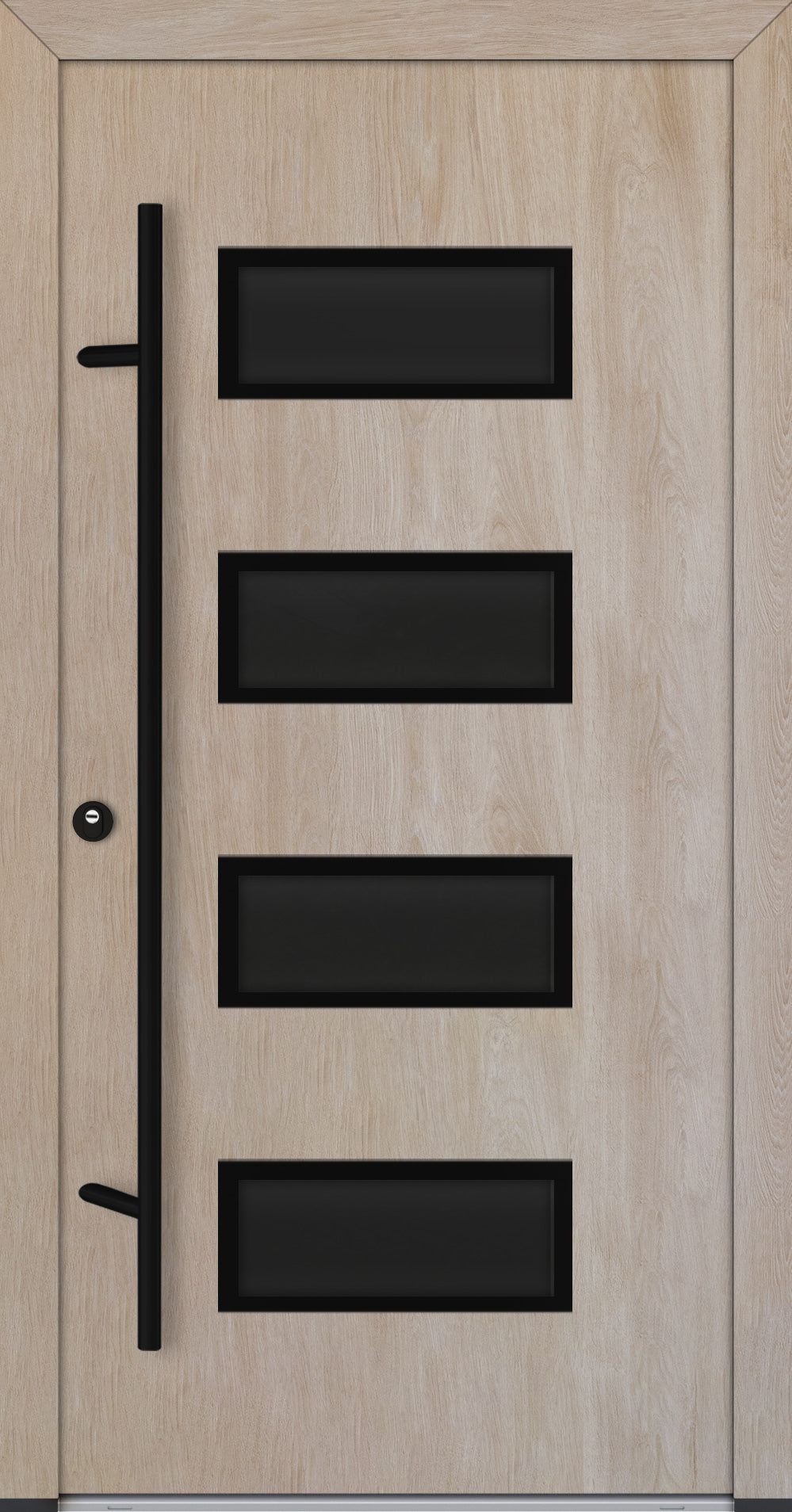 Turenwerke ALU-STEEL DS68 Design 62 Steel Door - Wood Finish Options