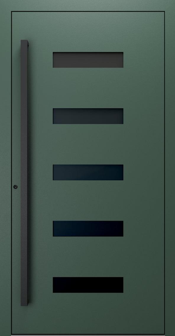 Fir Green Aluminium Front Door SL75