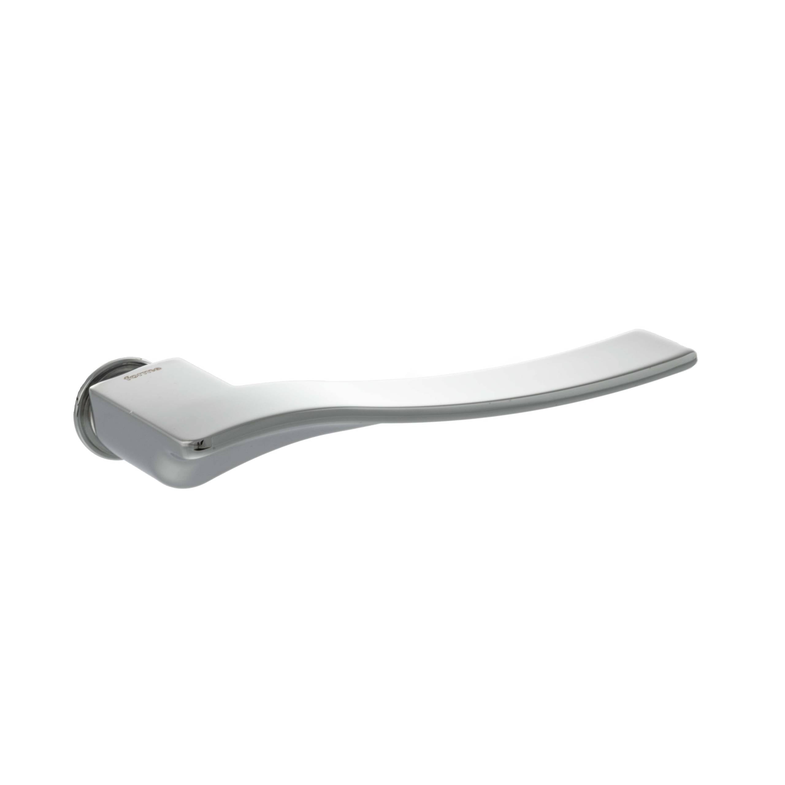 Forme Olimpia Lever Door Handle on Concealed Round Rose - Polished Chr