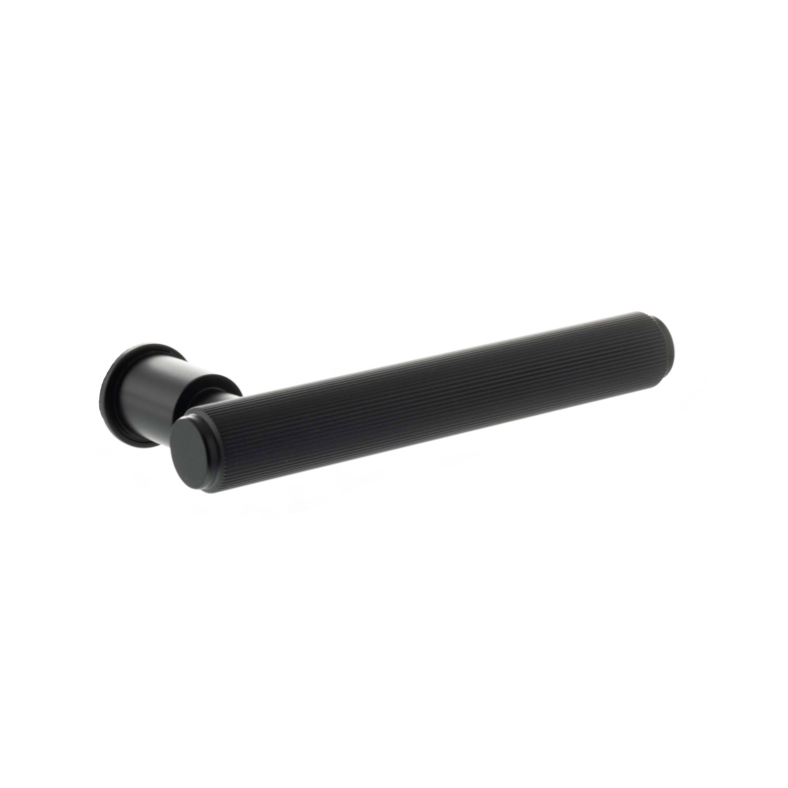 Millhouse Brass Stephenson Lever Door Handle on Concealed Round Rose