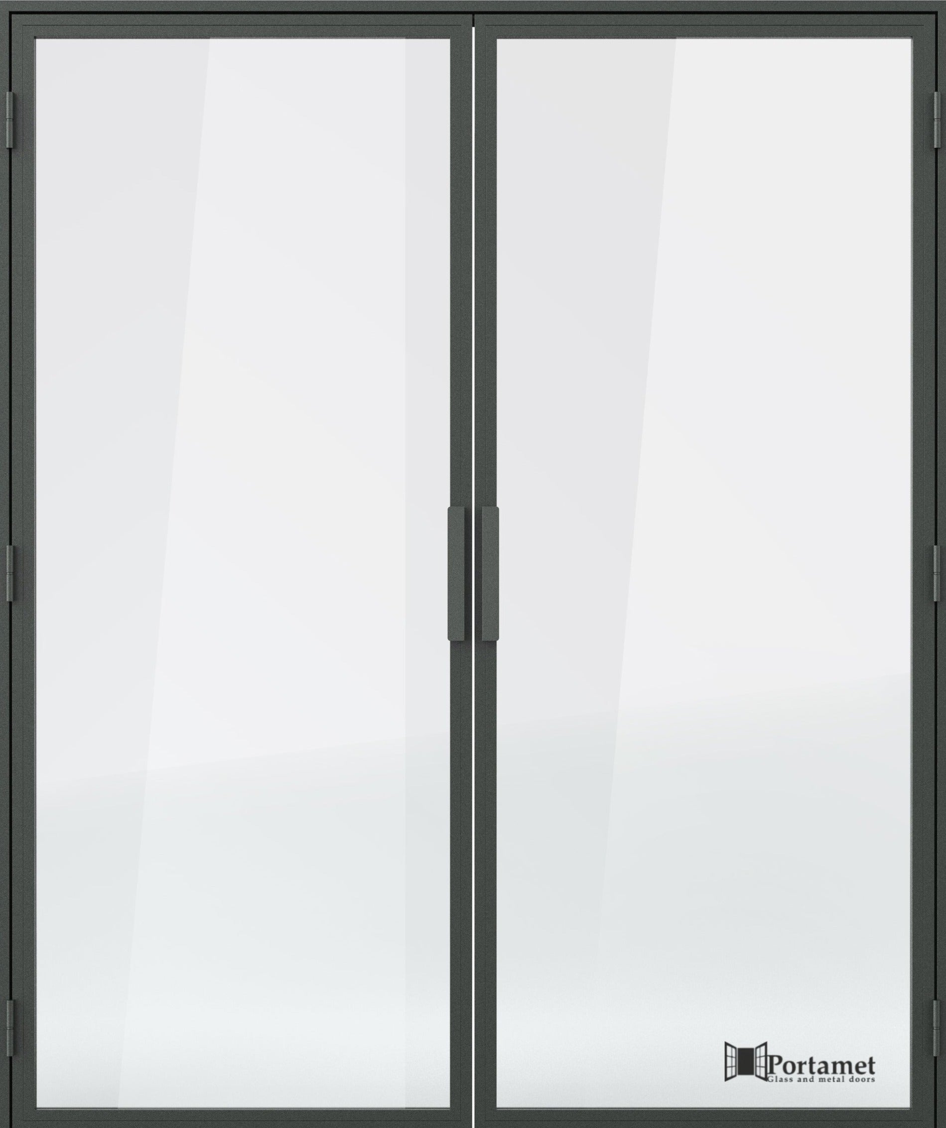 Portamet by Sfarzo - Milano Classic Double-Leaf Steel Glazed Crittal S