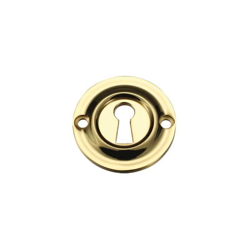 Zoo Std. Key Profile Escutcheon-Polished Brass